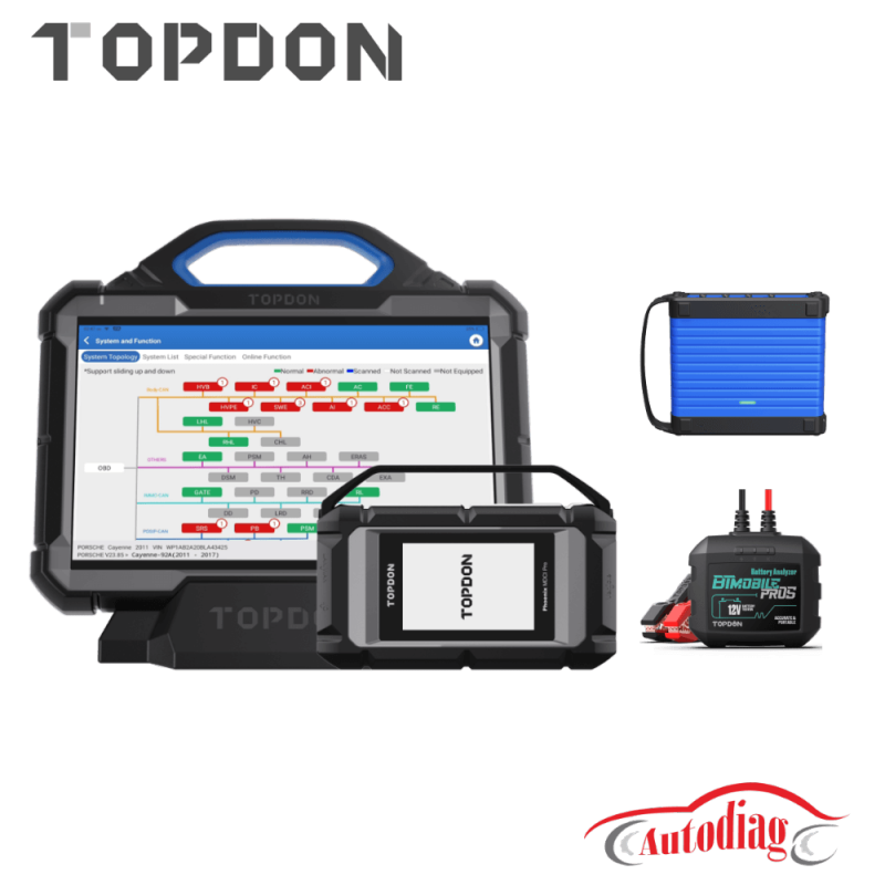 Topdon Phoenix Max With 4-Channel Oscilloscope