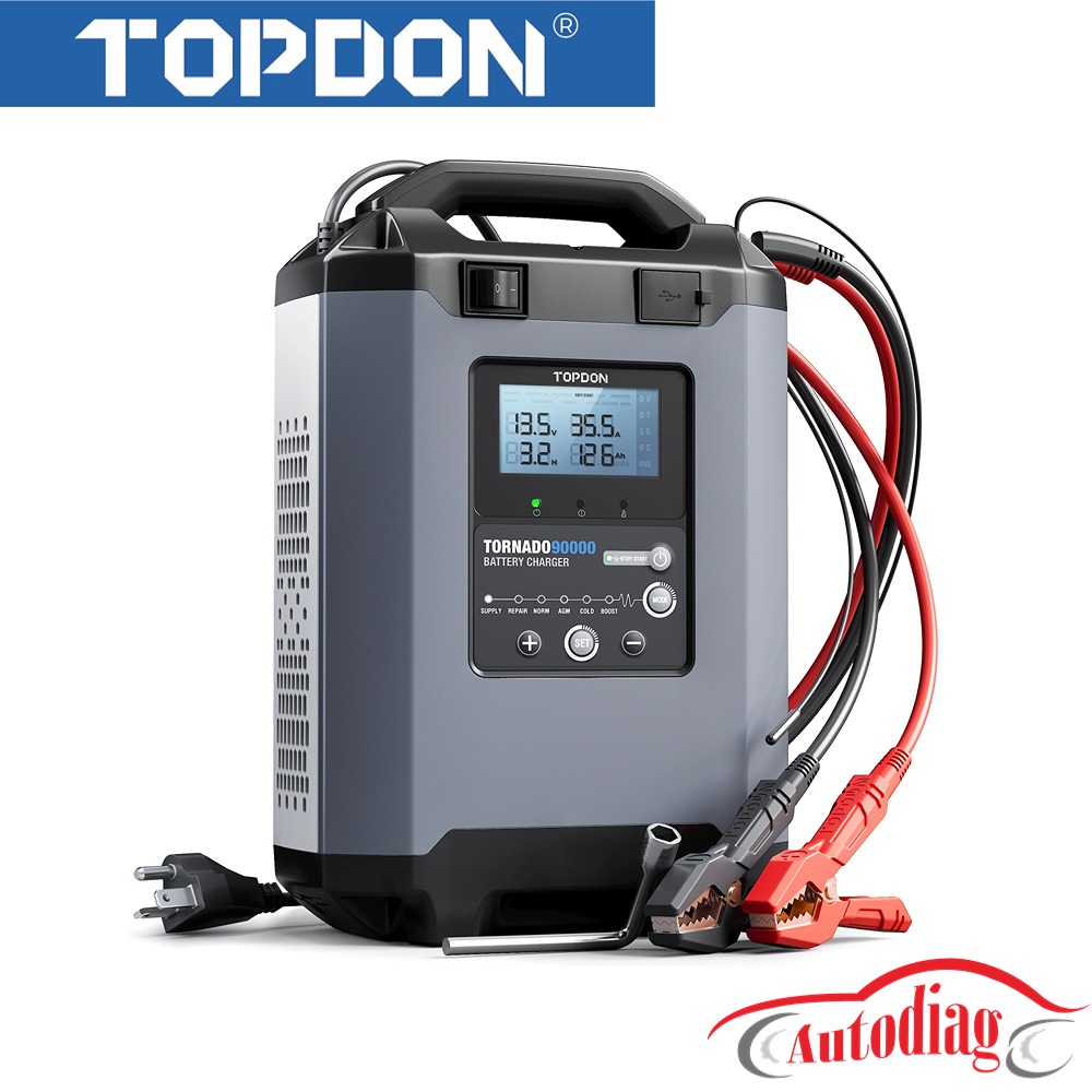 TOPDON Tornado 90000 T90A Power Supply and Smart Battery Charger