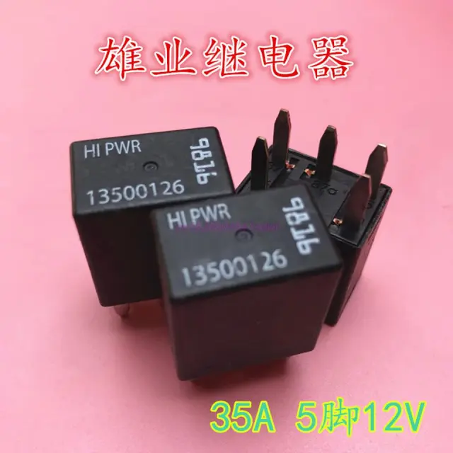 for GM Buick Chevrolet Cadillac car Relay 13500126 PA66-GF30 5PIN 12V ...