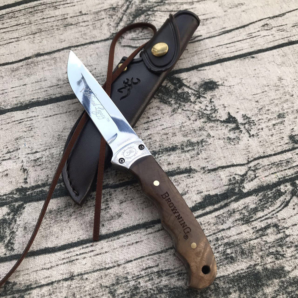 SMKD028 BROWNING Shadow Wood Fixed Blade Knife