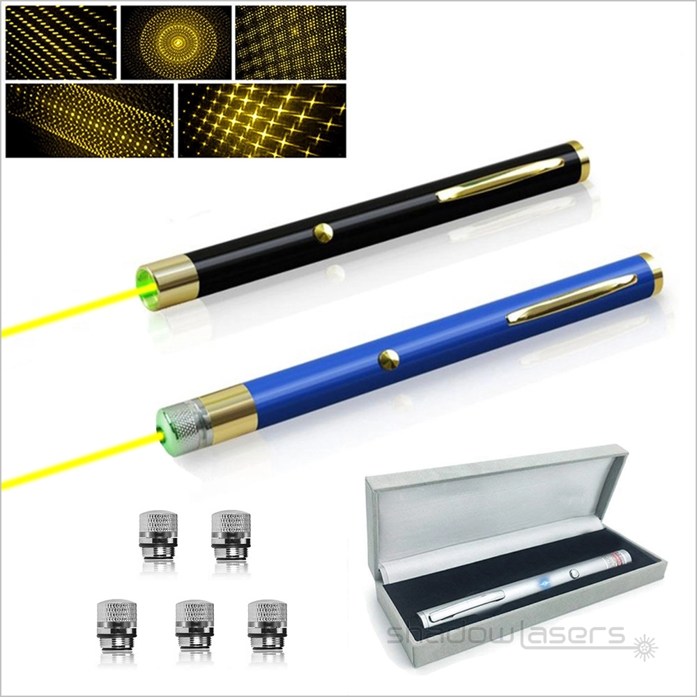 yellow laser pointer pen