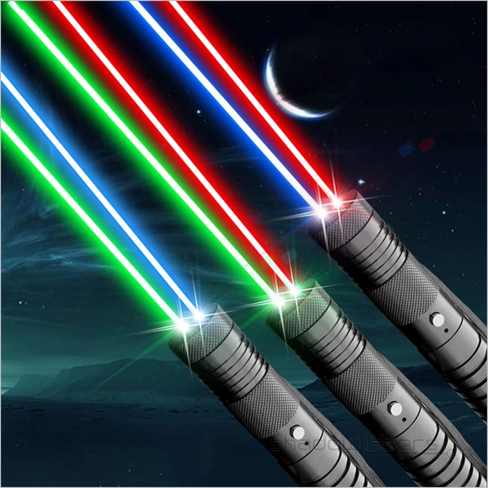 “RAINBOW” Q5 Two Colors Green & Blue & Red Laser Pointers 100MW