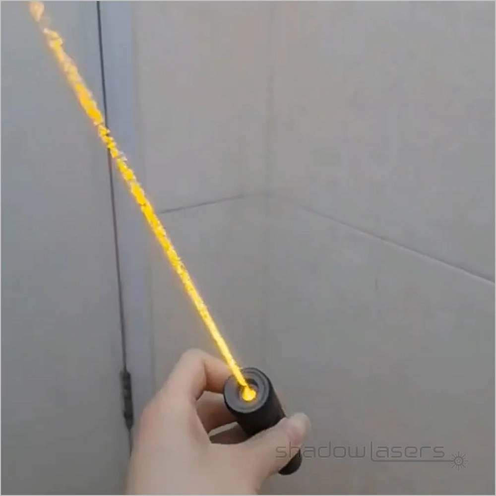 yellow laser pointer pen
