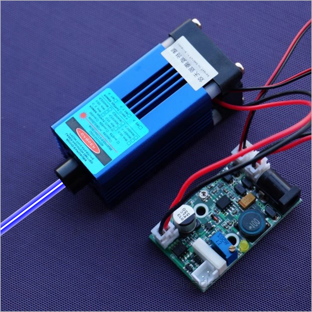 BM1 445nm Blue Laser Module Air-cooled TTL Modulation 1000MW-2000MW