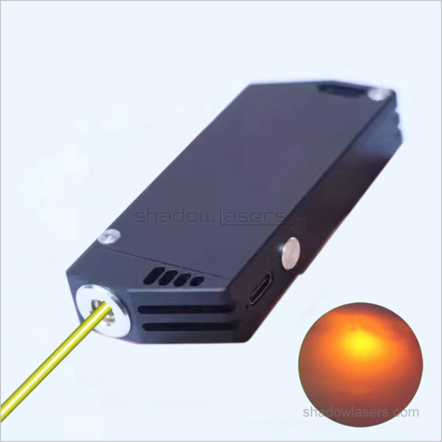 yellow orange laser pointer
