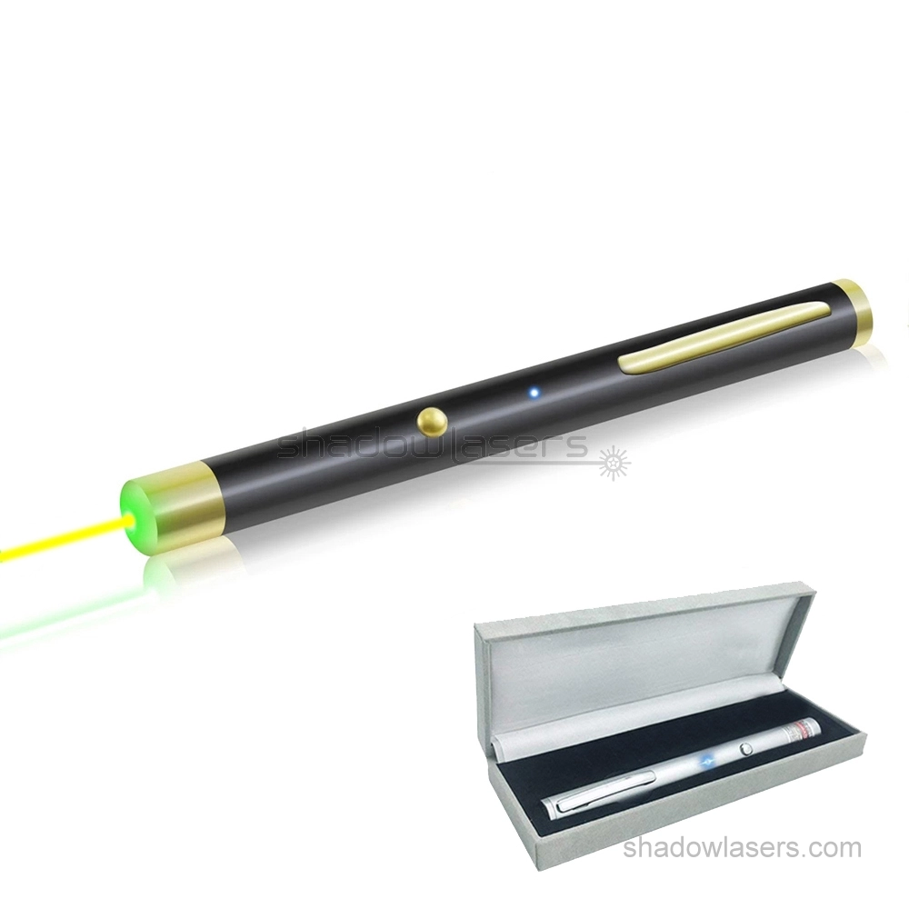 yellow laser pointer pen