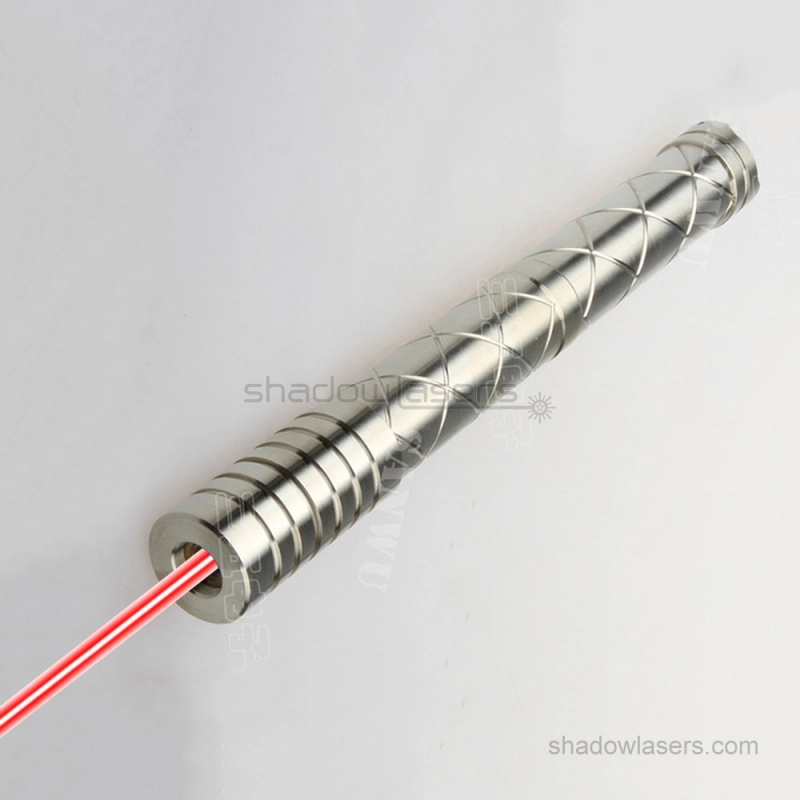 "HERO" RW5 638nm 1W, 2 Watts BURNING Red Laser Pointer Sanwu Silver Series