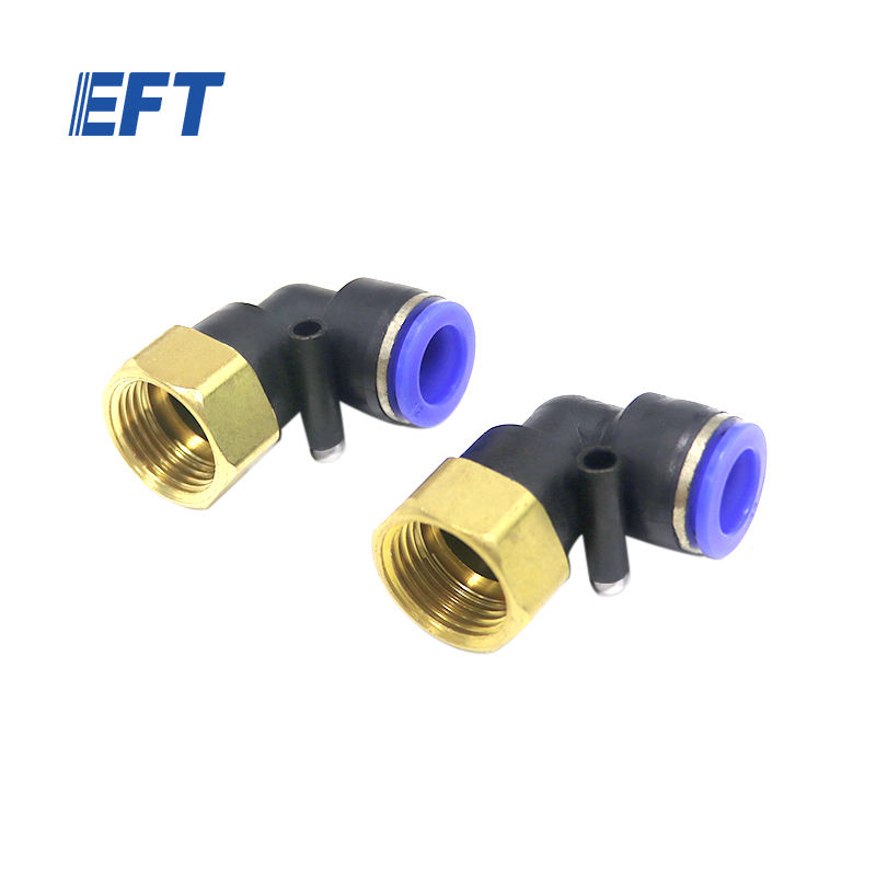 10.07.04.0008 EFT Pneumatic Connector L/Female/04/12mm/2pcs Female ...