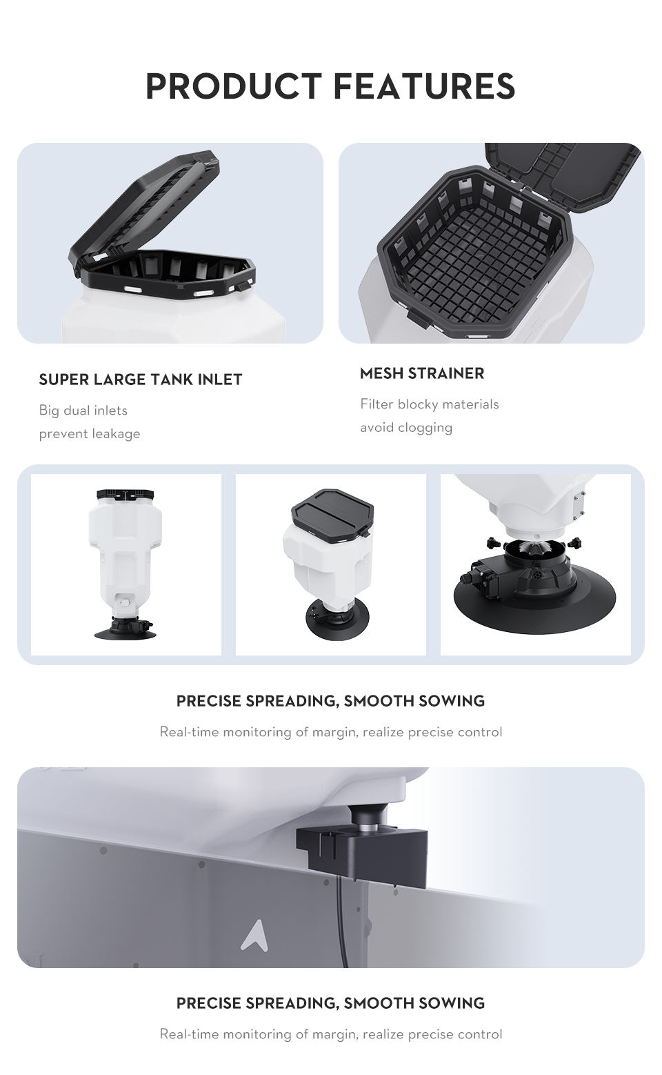 EFT Intelligent Agriculture Corn Seed Spreader System EPS270 Smart ...