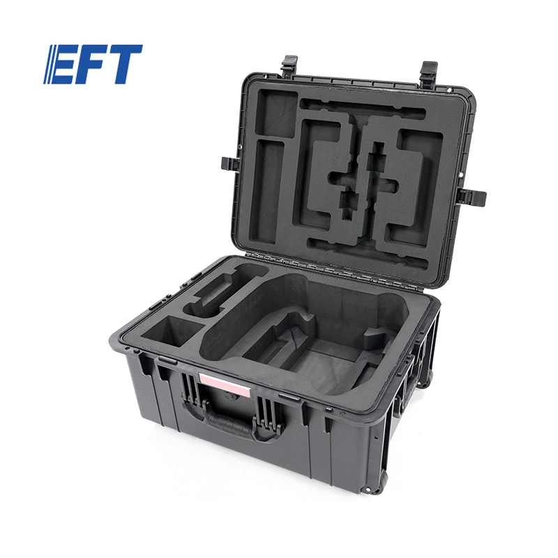 EFT Original X950 Portable Plastic Aircraft Trolley Case Black Rolling ...