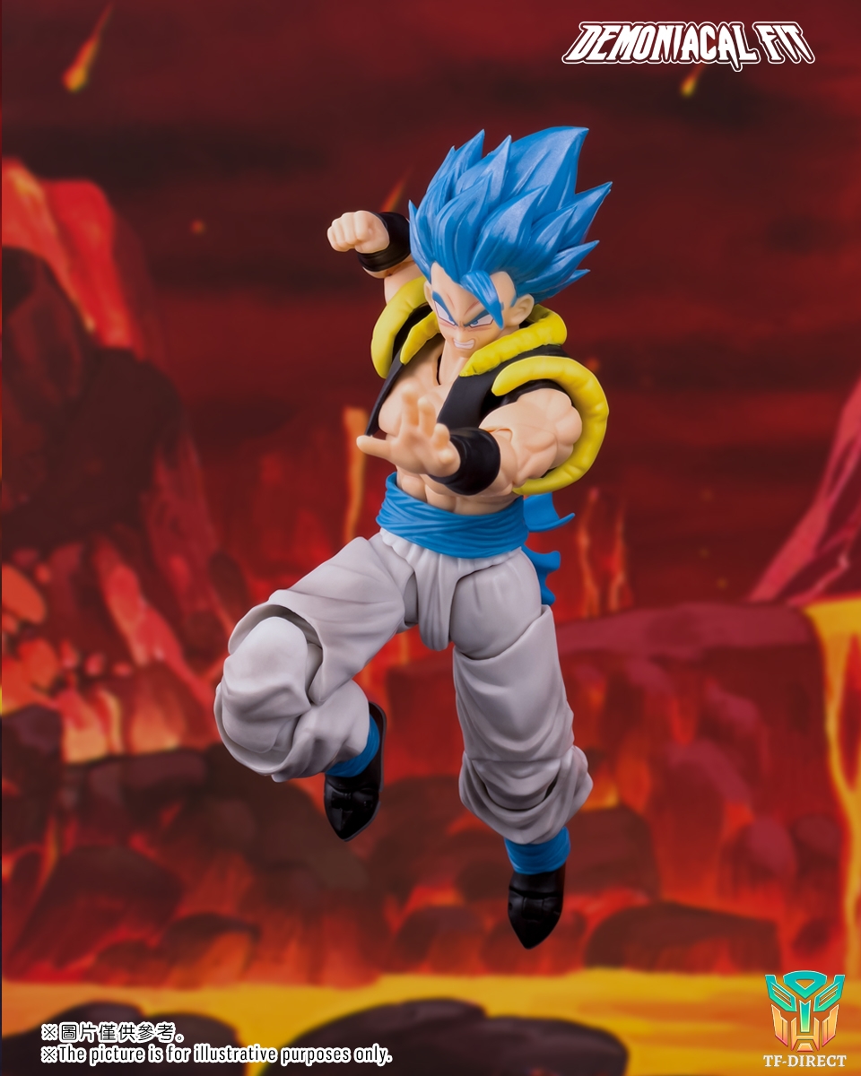 Demoniacal Fit Dragon Ball Hero Waltz Blue Hair Gogeta Action Figure