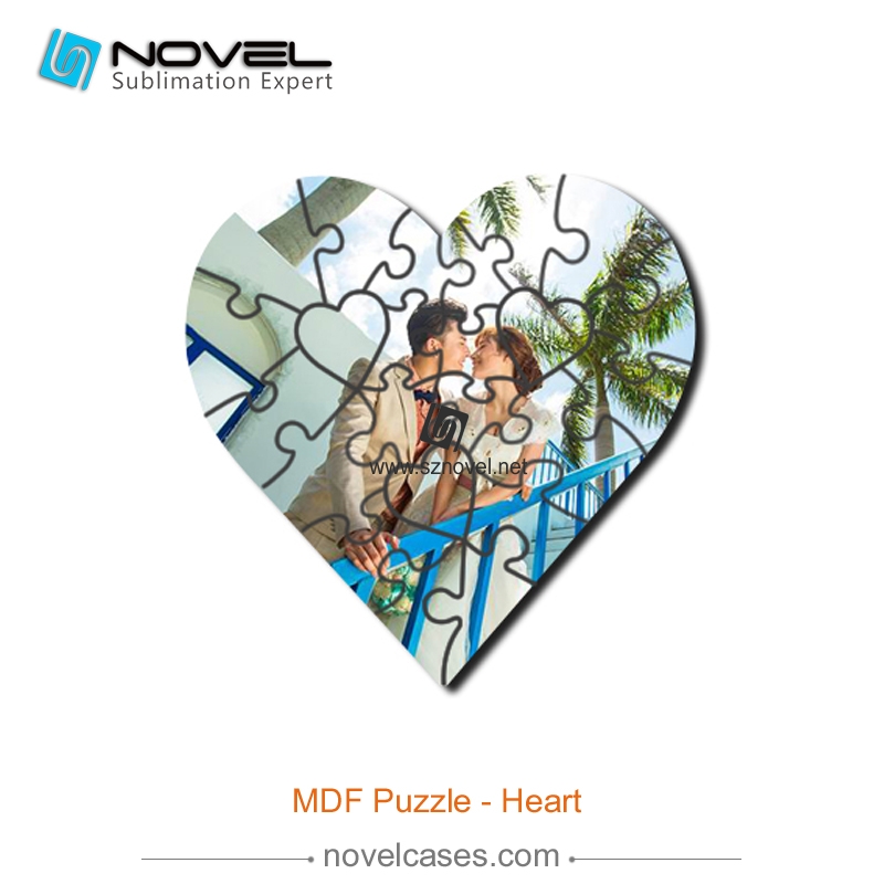 Sublimation MDF Puzzle- Heart