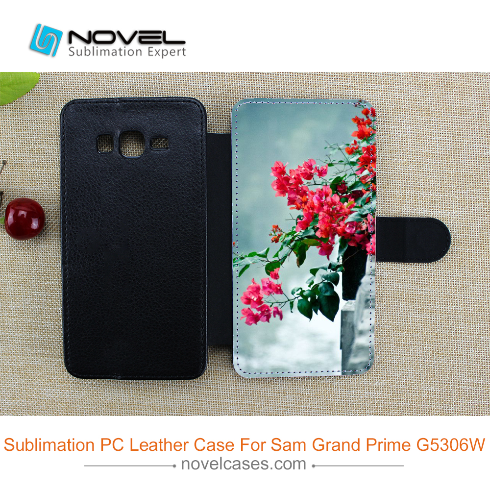 Sublimation Blank PU Leather Phone Wallet Flip Cover For SAM G5306W