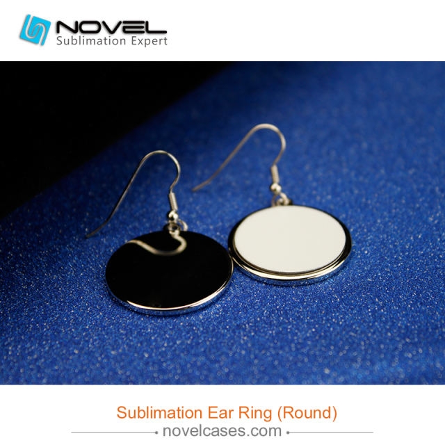 Popular Personalized Sublimation Blank Earrings-- Round Shape