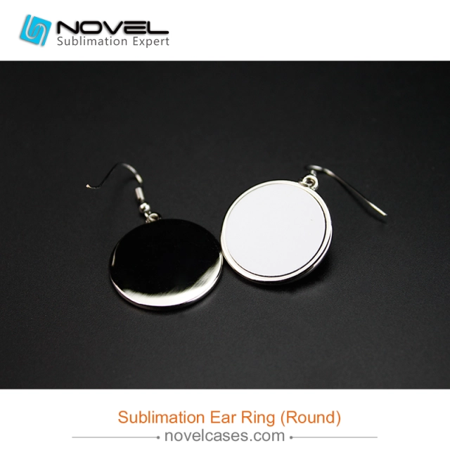 Popular Personalized Sublimation Blank Earrings-- Round Shape