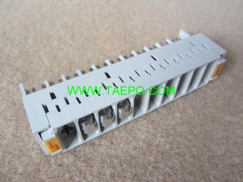 10 pairs 3-pole over-voltage protection magazine with GDT arrester ...