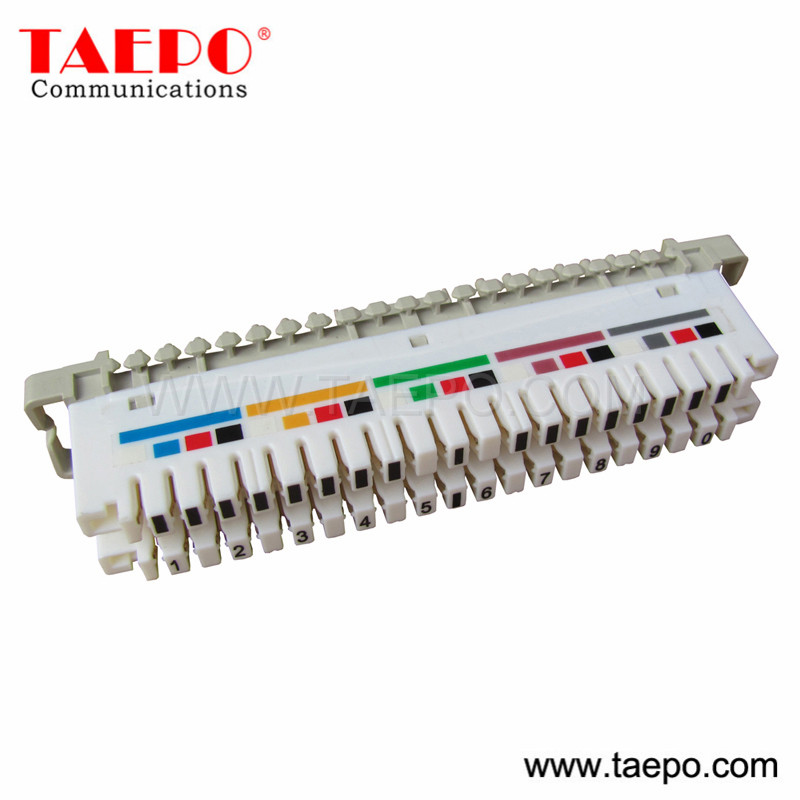 Krone 10 pair disconnection module with color label - taepo.com