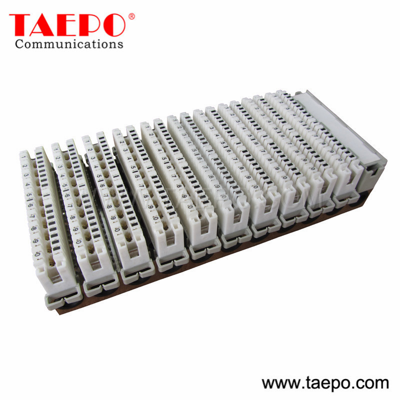 100 pairs LSA disconnection terminal block with label holder - taepo.com