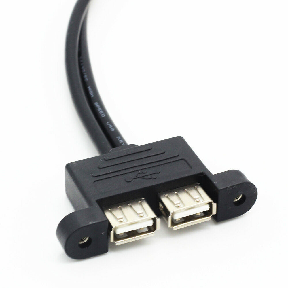 Panel Mount USB 2.0 Cable Dual USB Cable