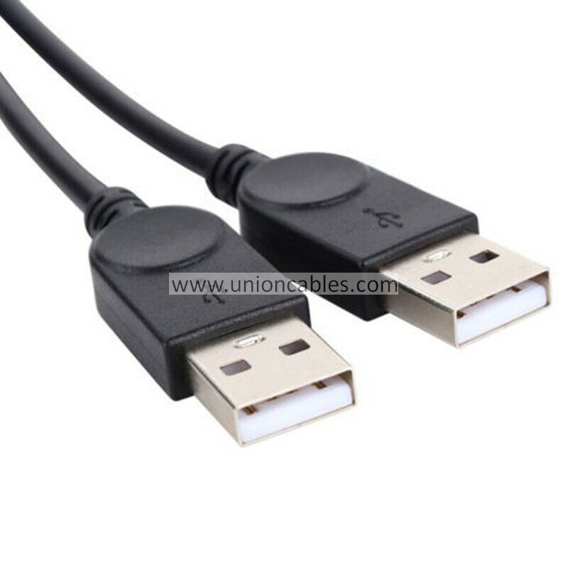 Double USB 2.0-A Male To USB Female Cable, Extension Cable