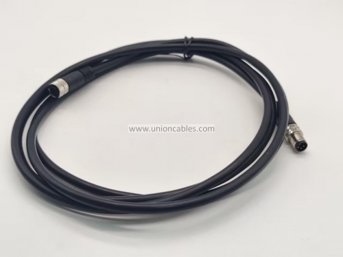 M8 4 Pin Cable male to Female Straight Cable Cordsets