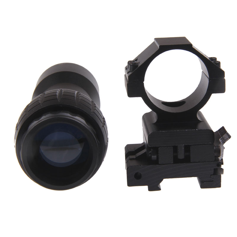 Free Shipping Tactical 4x Magnifier Quick Flip Scope Flip To Side Mount ...