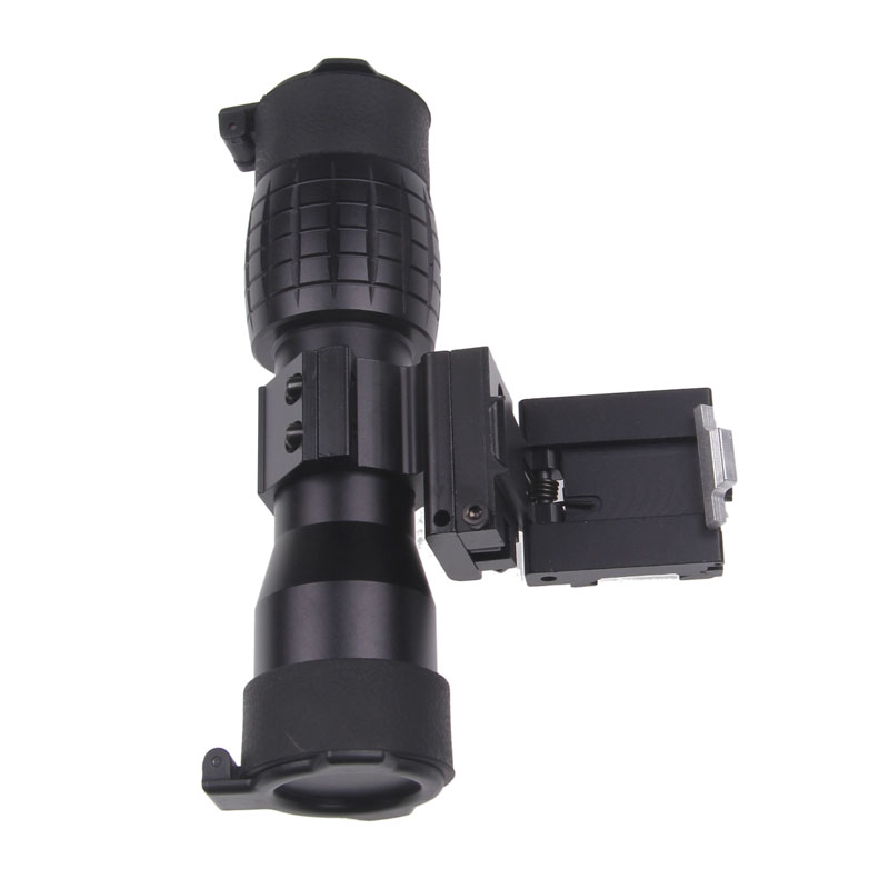 Free Shipping Tactical 4x Magnifier Quick Flip Scope Flip To Side Mount ...