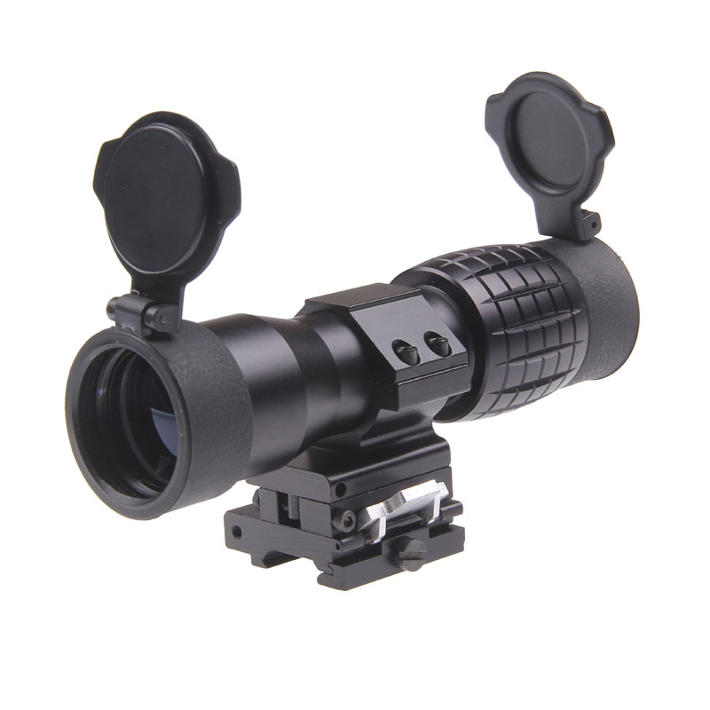 Free Shipping Tactical 4x Magnifier Quick Flip Scope Flip To Side Mount ...