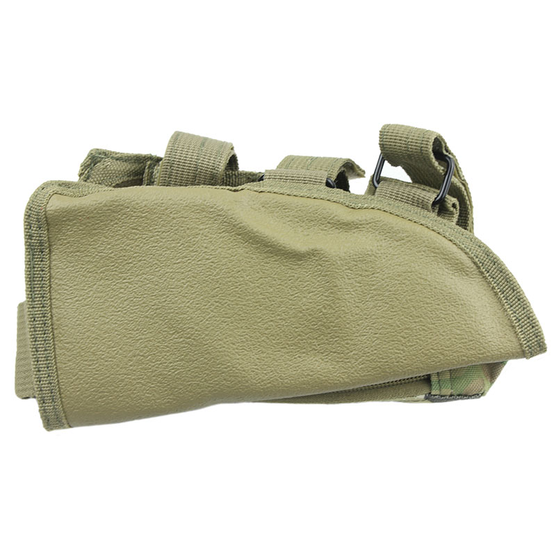 (Camo)Shotgun Rifle Stock Ammo Pouch Airsoft Wargame Hunting Tactical ...