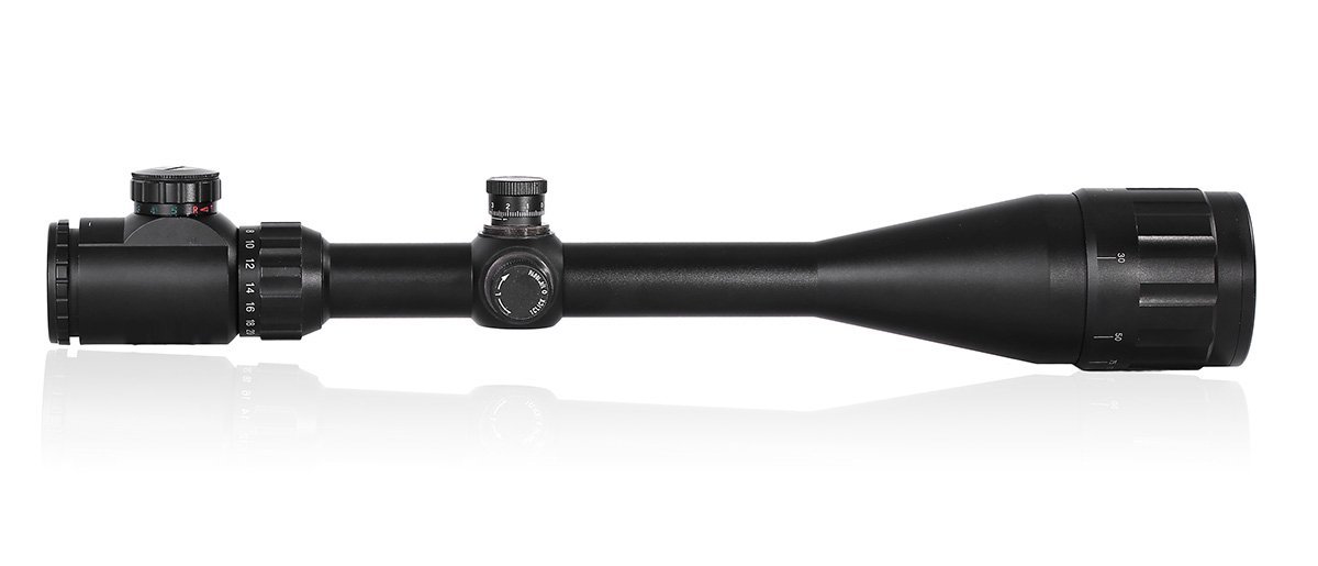 6-24x50mm AOEG Red & Green Hunting Rifle Scope Illuminated Crosshair ...