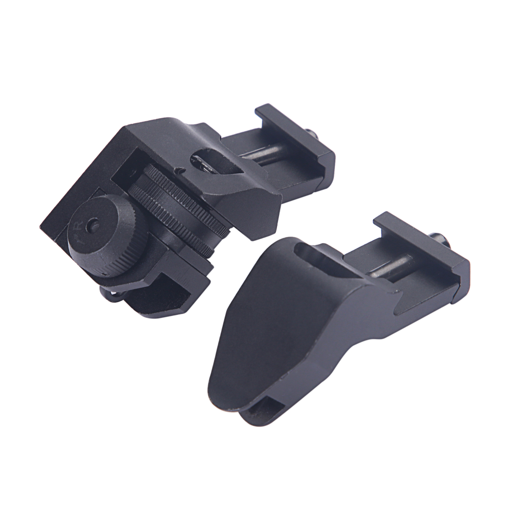 Funpower 45 Degree Offset Front and Rear Backup Iron Picatinny Sight ...