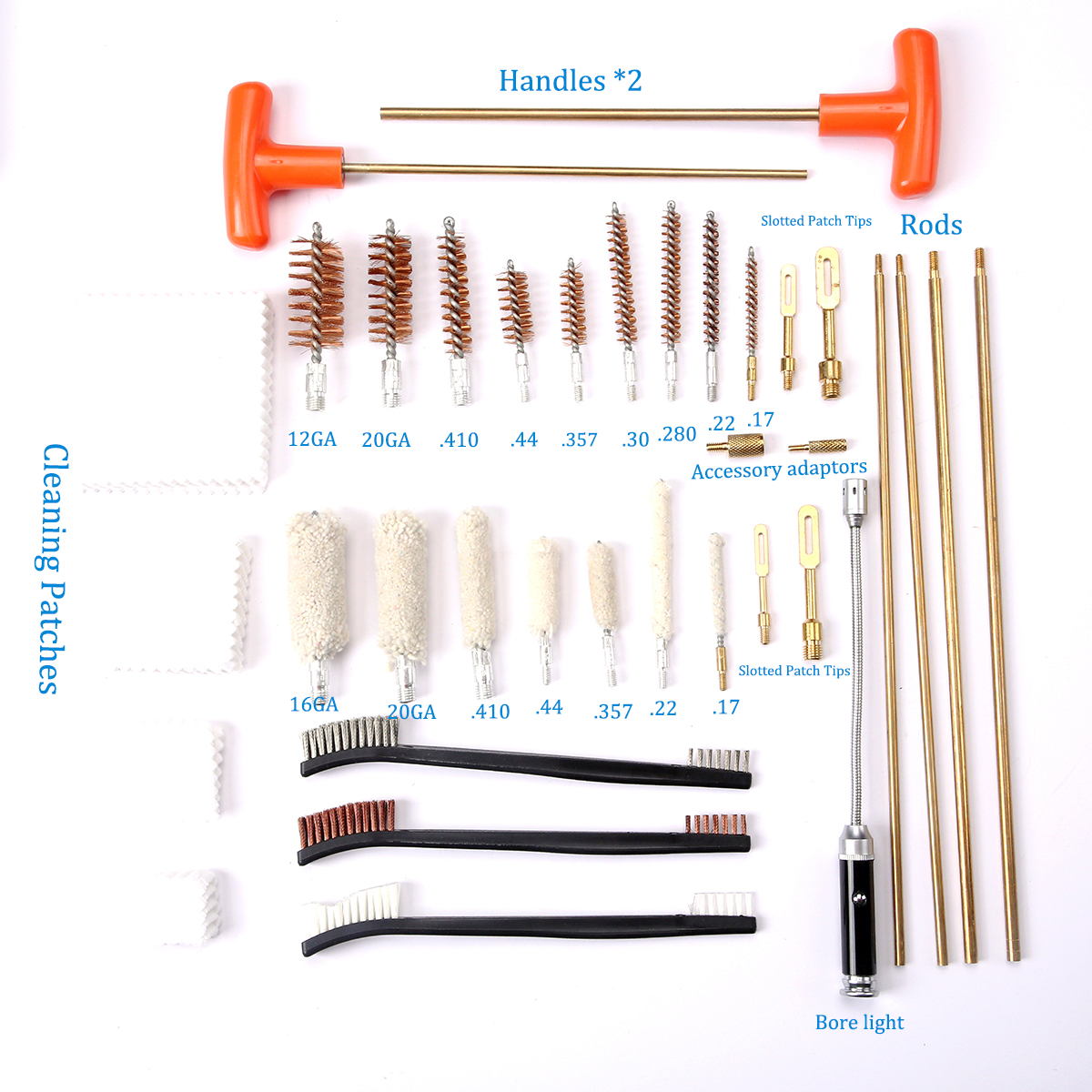 Funpoweroptics Universal Gun Cleaning Kit Rifle Handgun Shotgun Pistol ...