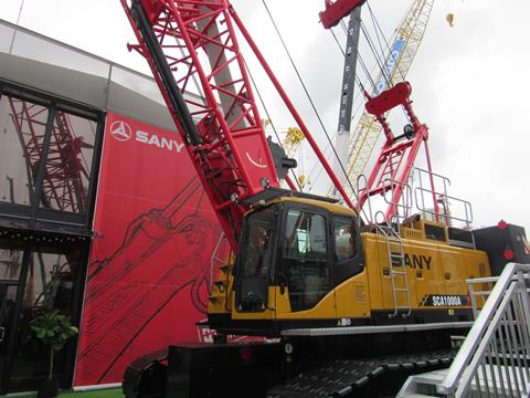 Sany America debuts two new crawlers, SCA1000A and SCA2600A