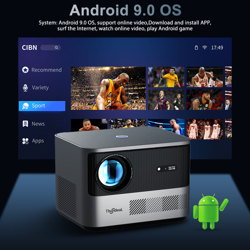 ThundeaL TDA6 Full HD Projector 1080P 2K 4K Video Home Theater Auto ...