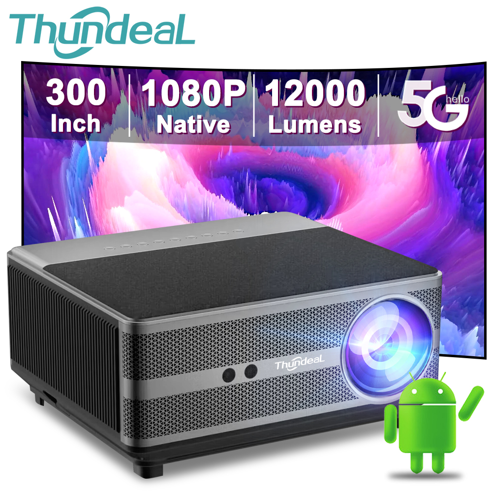 ThundeaL Full HD 1080P Projector TD98 WiFi LED 2K 4K Video Movie Beam ...