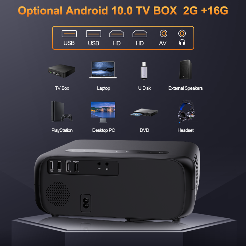 ThundeaL Full HD Projector TD97 Pro 1080P 2K 4K Video Portable ...