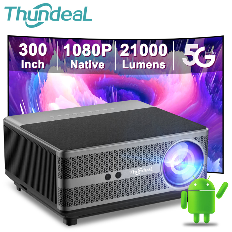 ThundeaL Full HD 1080P Projector TD98 WiFi LED 2K 4K Video Movie Beam ...