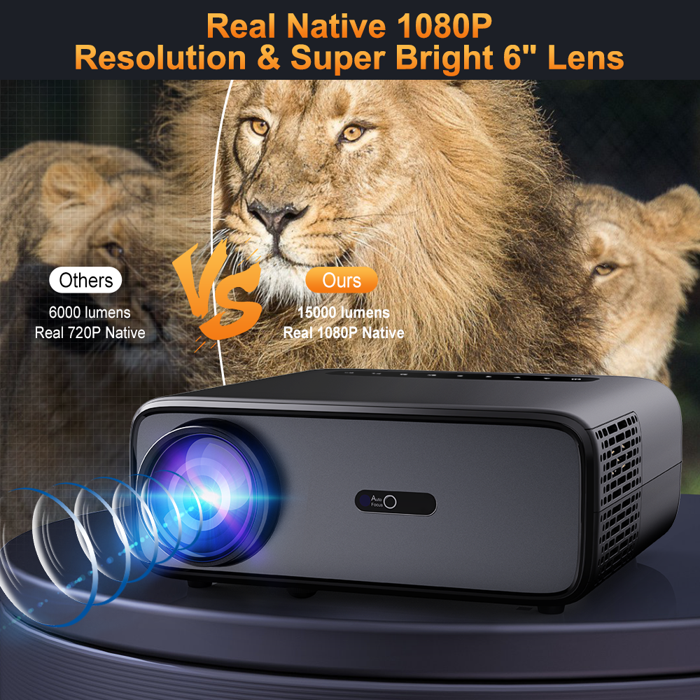 ThundeaL Full HD Projector TD97 Pro 1080P 2K 4K Video Portable ...