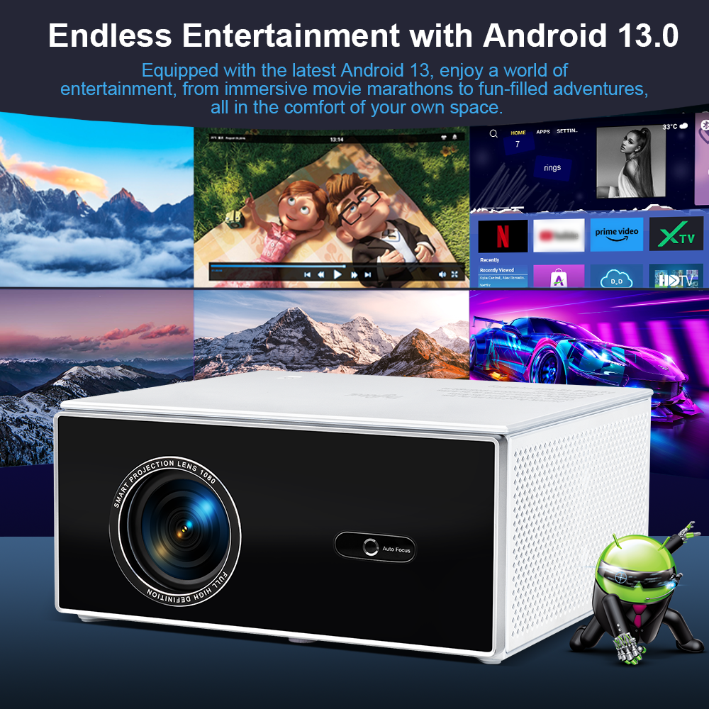 ThundeaL 2K 4K Full HD 1080P Projector TDA7W 2G 32G Android 13 WiFi 6 ...