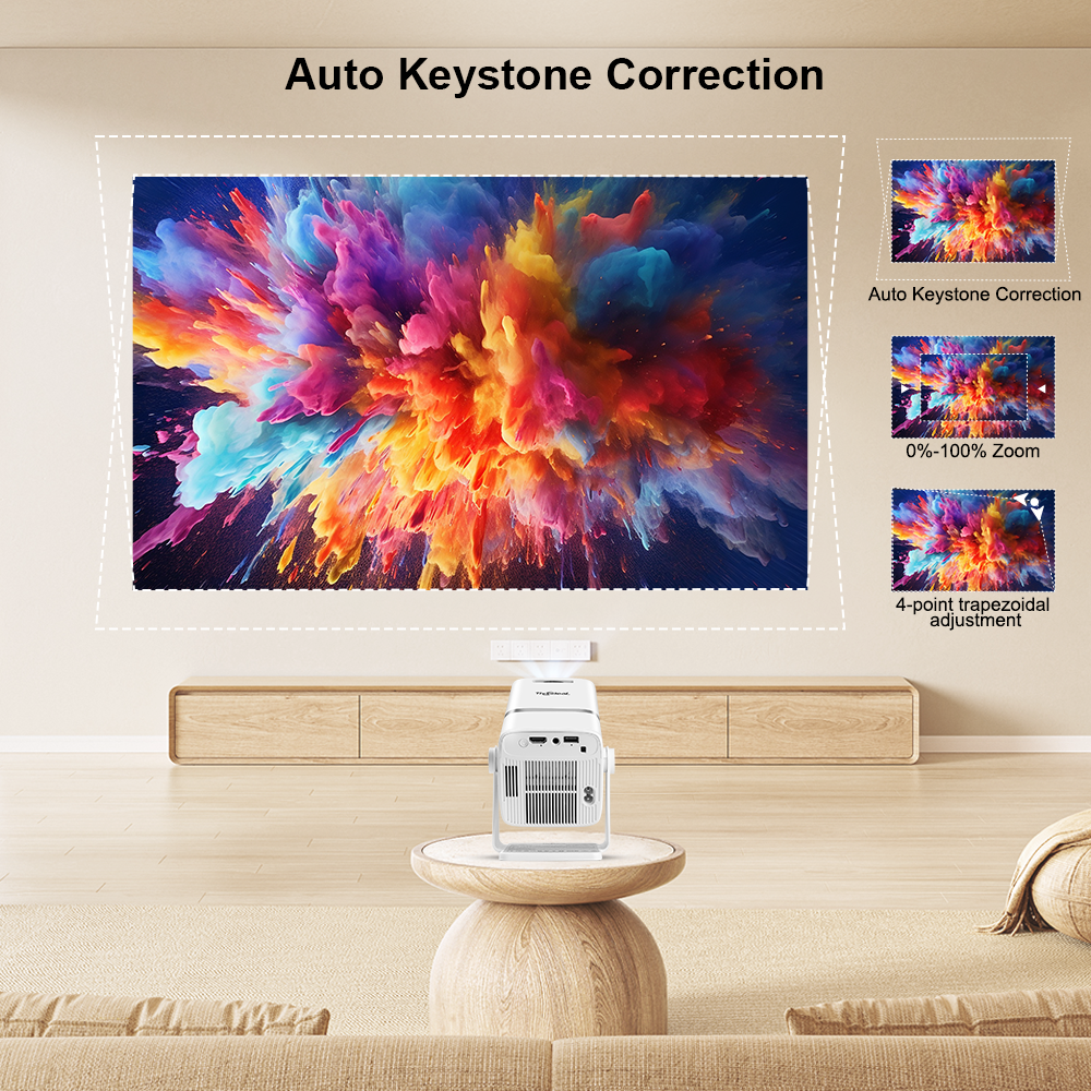 ThundeaL 4K Full HD Projector FHD TD80W Android WiFi 3D Home Theater ...