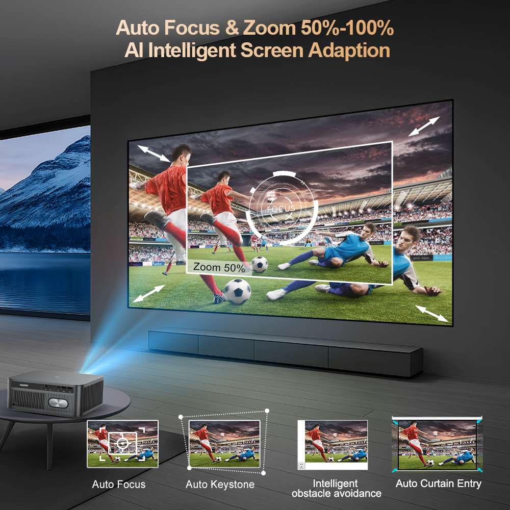 ThundeaL 3000Ansi 4K Full HD Projector TD98Pro 2G 32G Home Theater WiFi ...