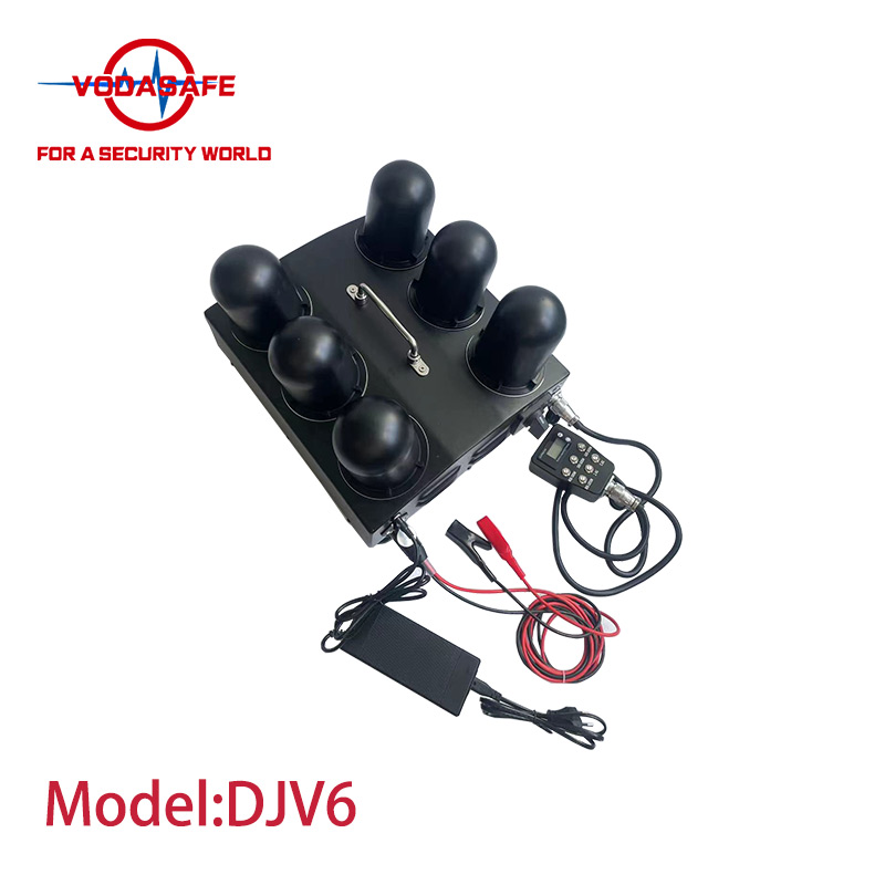 Vehicle-mounted FPV drone countermeasures anti-drone equipment jammer 6-band high-power protection