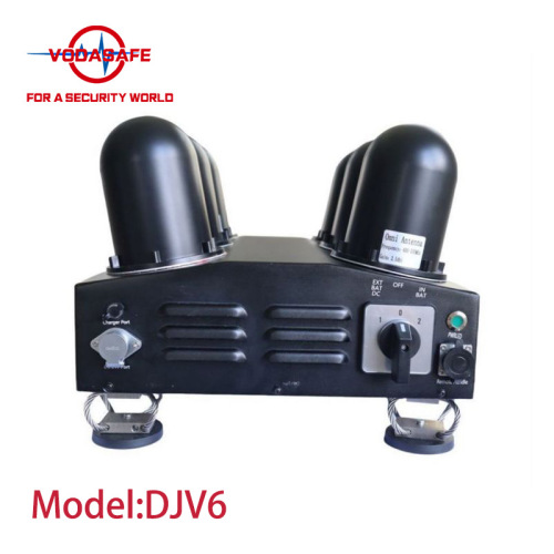 Vehicle-mounted FPV drone countermeasures anti-drone equipment jammer 6-band high-power protection