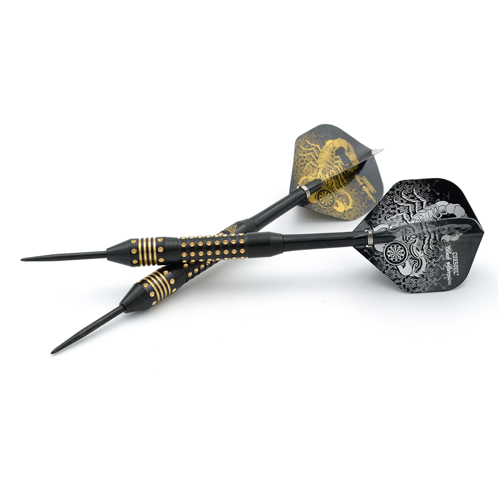 CUESOUL Black Scorpion 20g/22g/24g Steel Tip Brass Dart Set with Multi ...