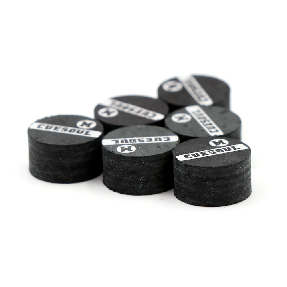 CUESOUL 6pcs/set Japanese Pigskin 10mm 6 Layer S/M/H Snooker Cue Tips