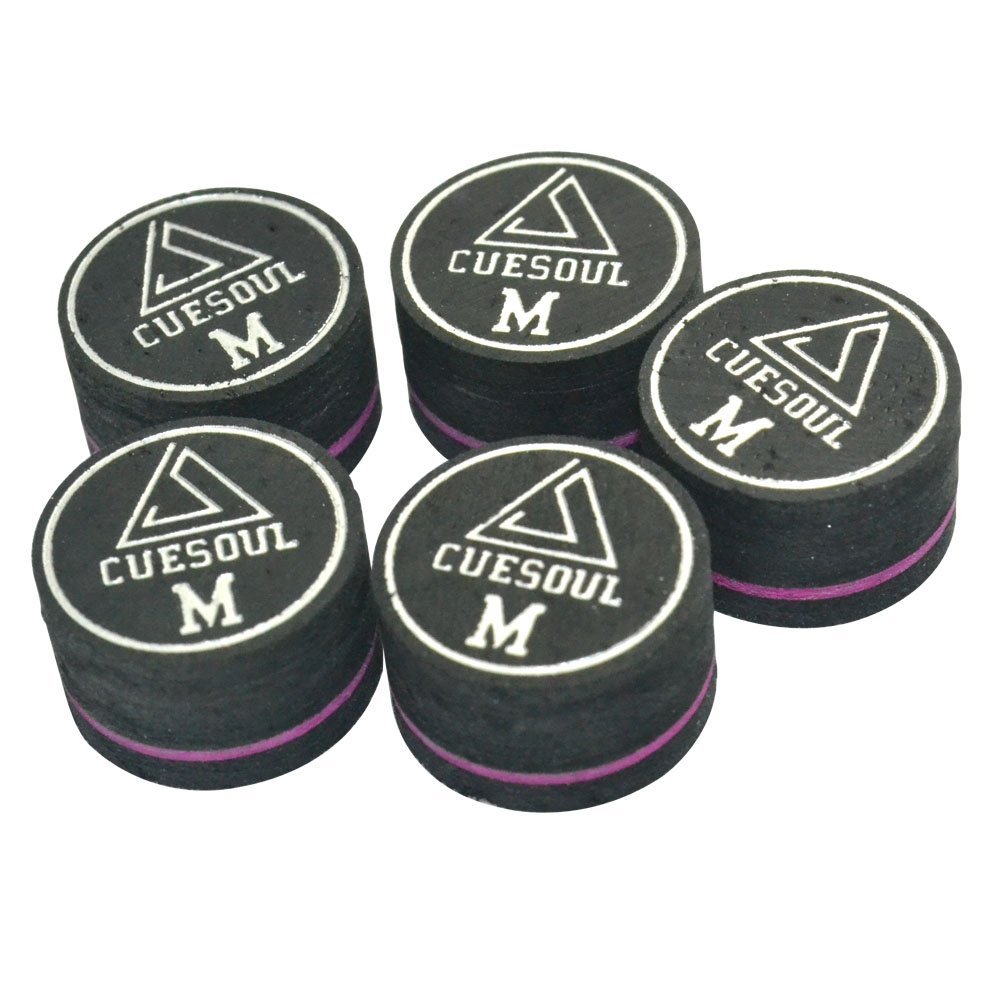 CUESOUL 5pcs 14mm Cue Tips SS/S/M/H/HH for Billiard Pool Cue and ...