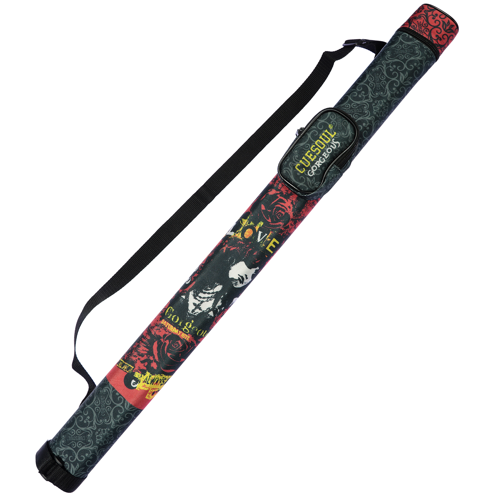 CUESOUL GORGEOUS Billiard Cue Hard Case,Holds 1 1/2 Pool Cue (1 Butt/1 ...