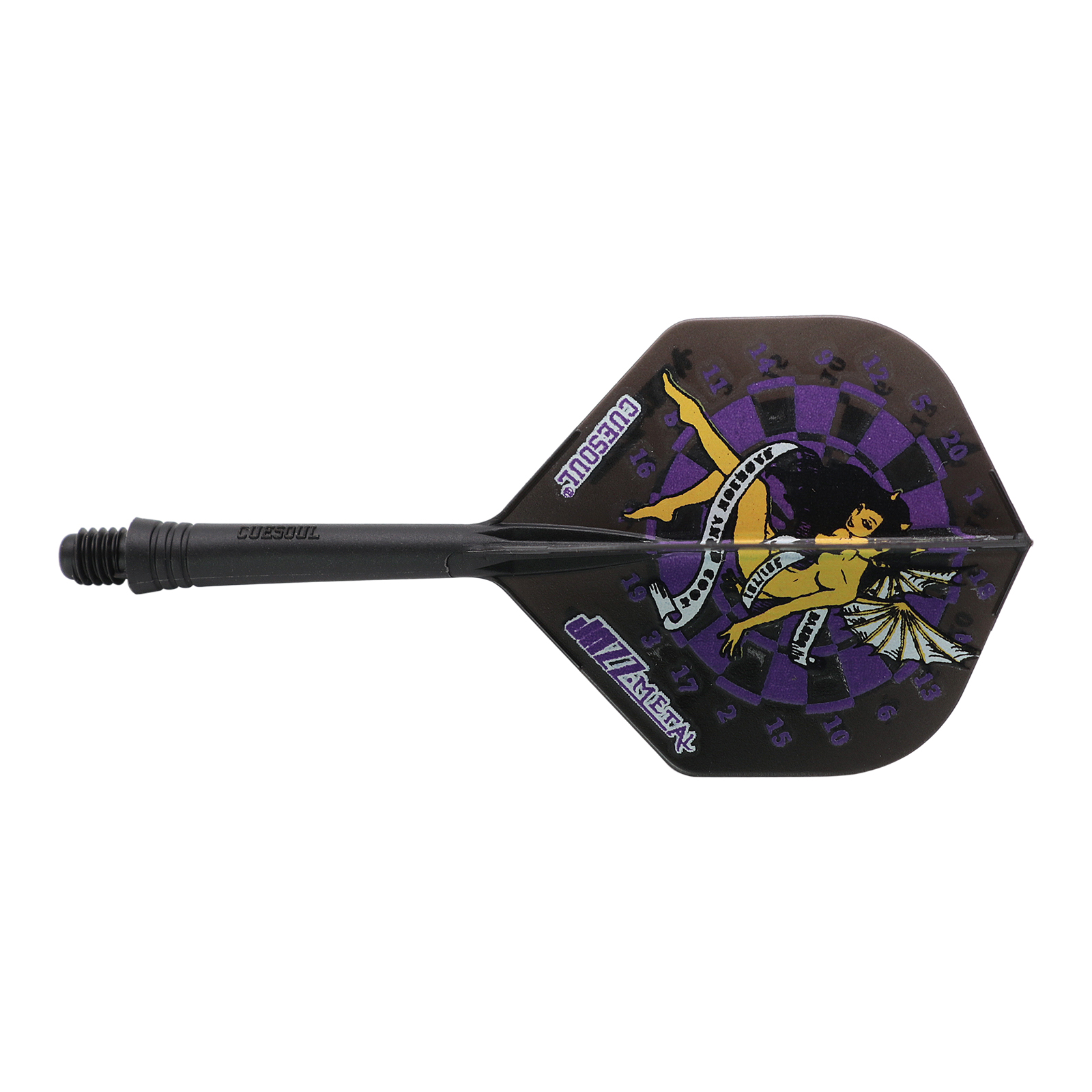 CUESOUL Integrated Dart Shaft and Flights Medium,Set of 3