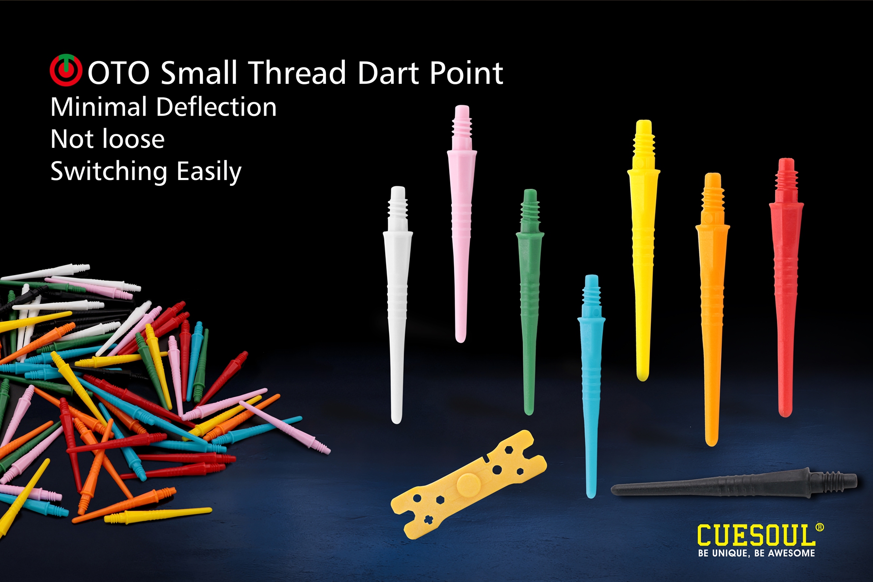 CUESOUL OTO Small Thread Soft Tip Dart Point Pack