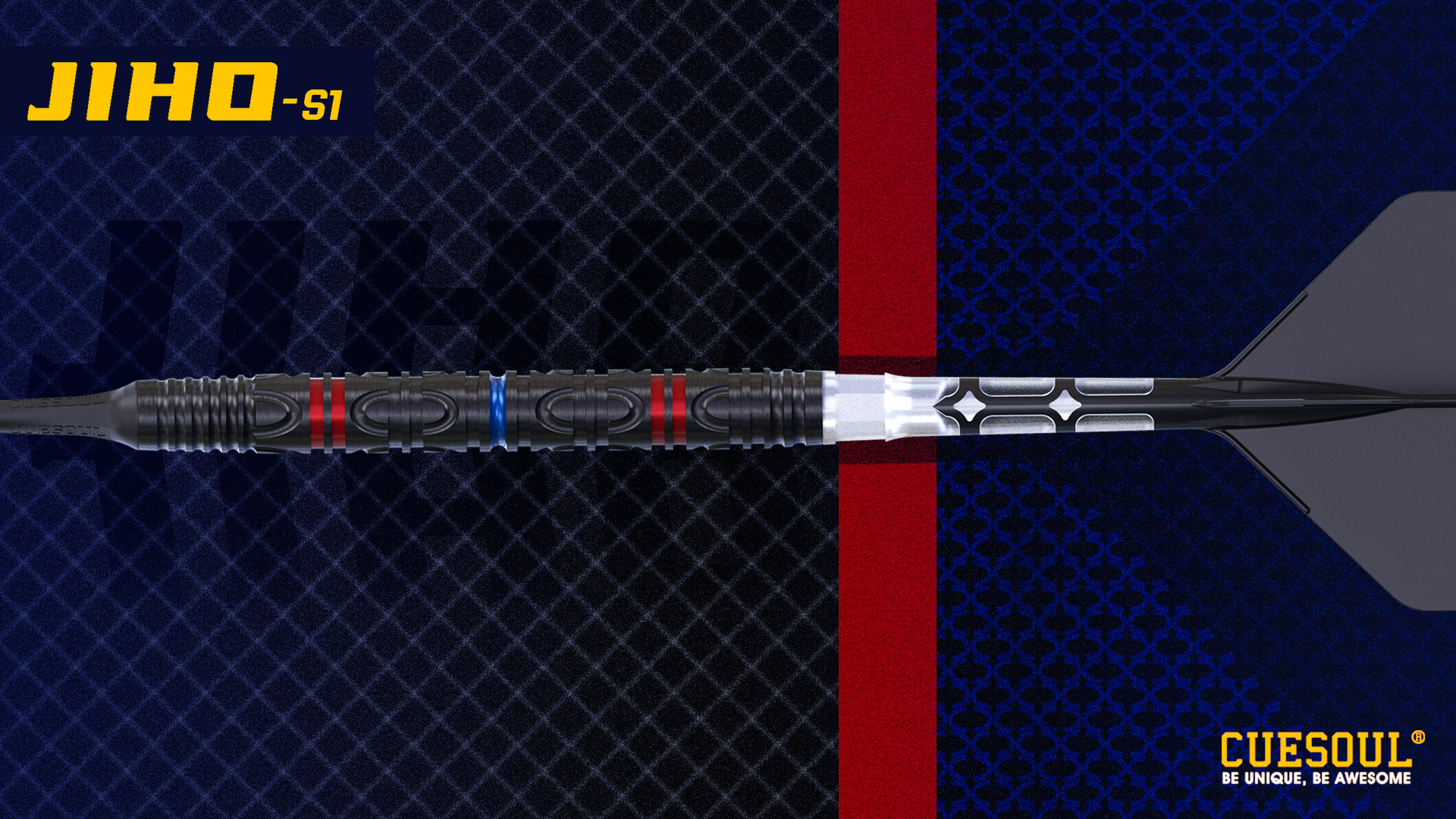 CUESOUL JIHO S1 18/20g Soft Tip 90% Tungsten Dart Set with Titanium ...